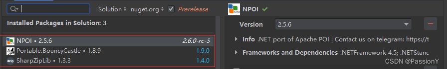 C#接入 NPOI_npoi下载-CSDN博客