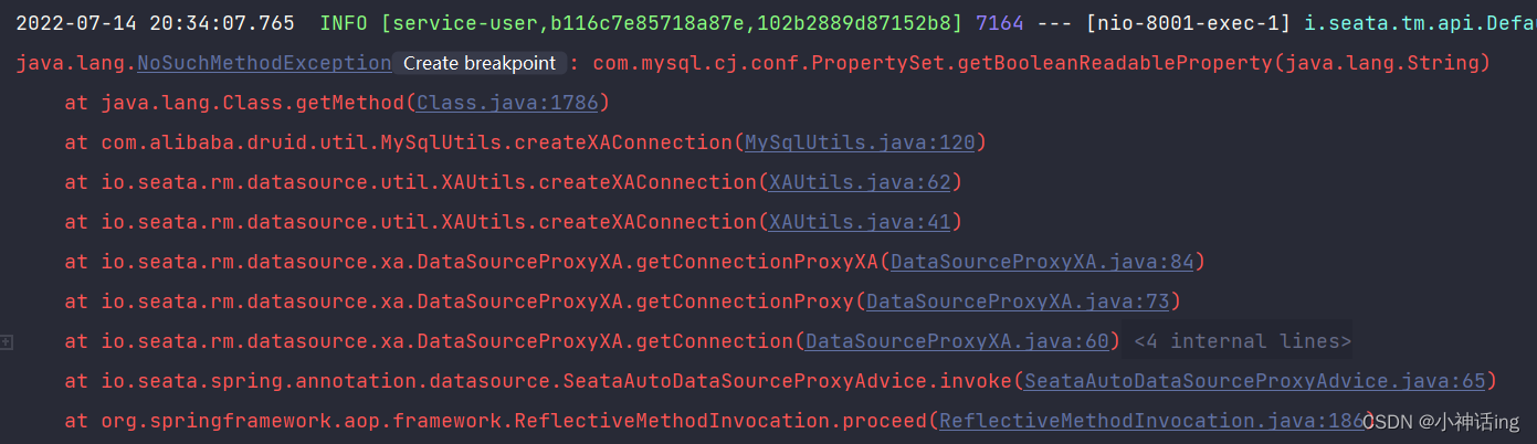 解决java.lang.NoSuchMethodException: com.mysql.cj.conf.PropertySet.getBooleanReadableProperty ...
