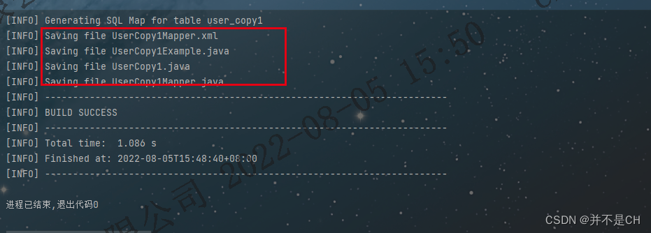 集成mybatis-generator插件自动生成model、mapper等代码（在Springboot项目中运行）_mybatis 原生 sql 转model_并不是CH的博客-CSDN博客
