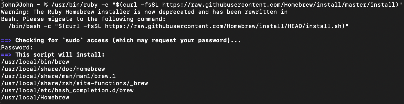 Mac terminal configuration telnet / homebrew - Programmer Sought