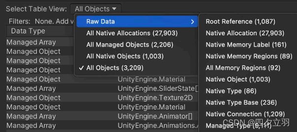 Unity性能调优手册3：分析工具，Profile，FrameDebugger，MemoryProfiler，HeapExplorer_android unity memory分析-CSDN博客