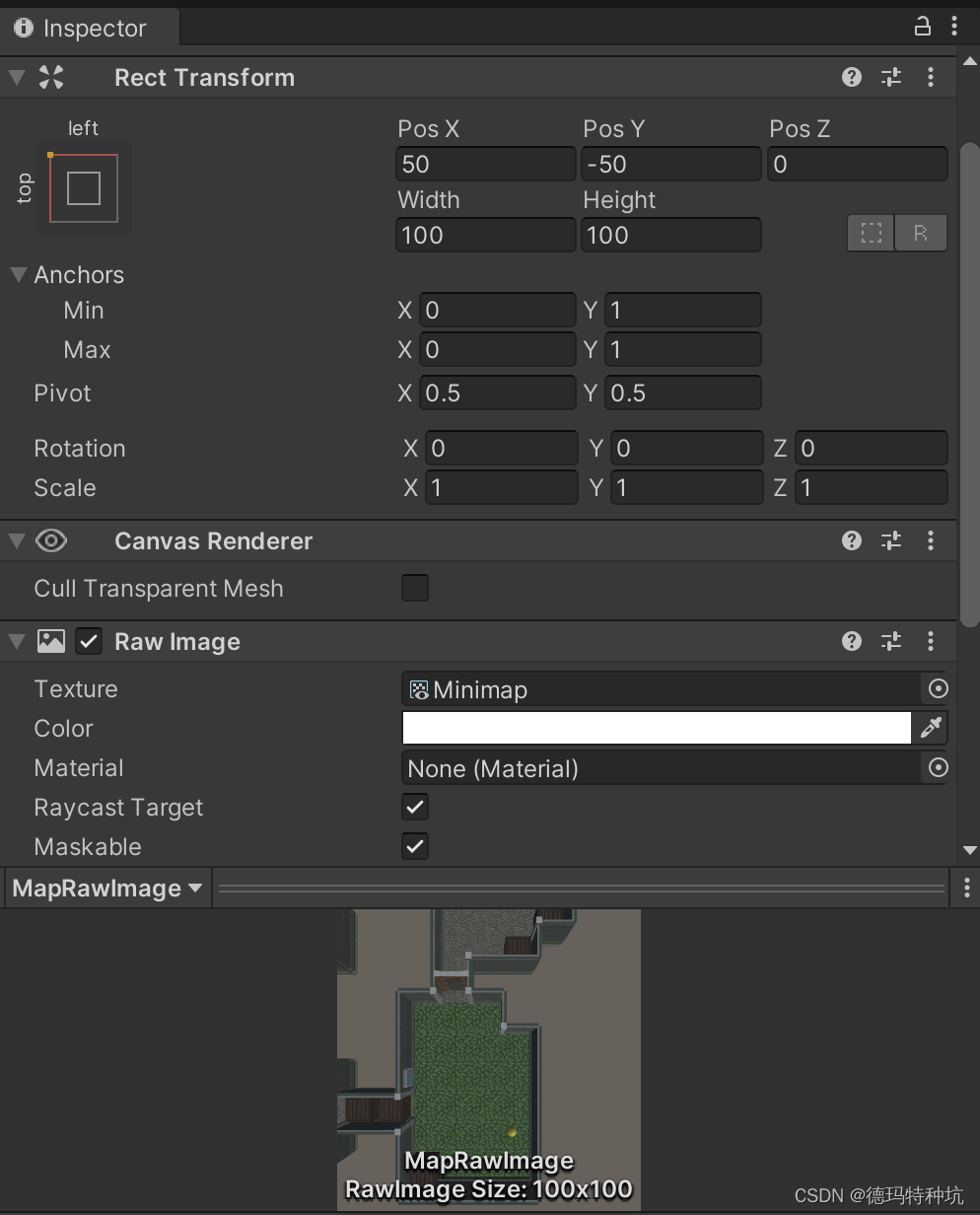 Unity创建简易小地图（顶视图）_unity小地图-CSDN博客