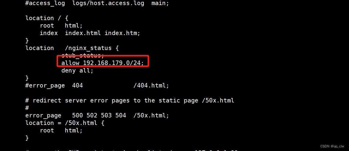 Nginx: [warn] low address bits of 192.168.179.11/24 are meaningless in /usr/local/nginx//conf ...