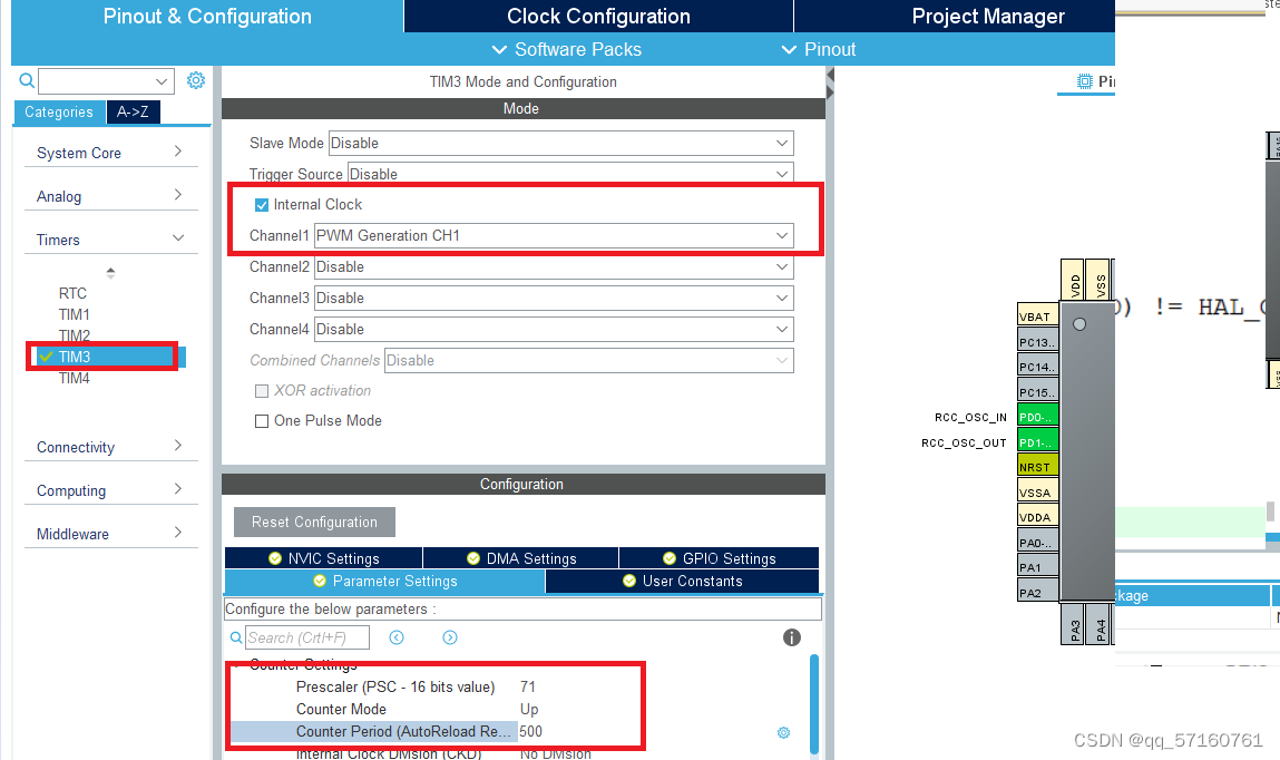 输出一个PWM并实现 LED呼吸灯的效果_编程实现pwm呼吸灯(利用定时器tim3的pwm输出控制led灯由暗变亮,再由亮变暗的循环-CSDN博客