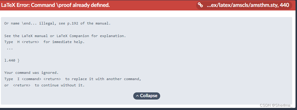 Overleaf编译出现的问题_letax用proof就报错-CSDN博客