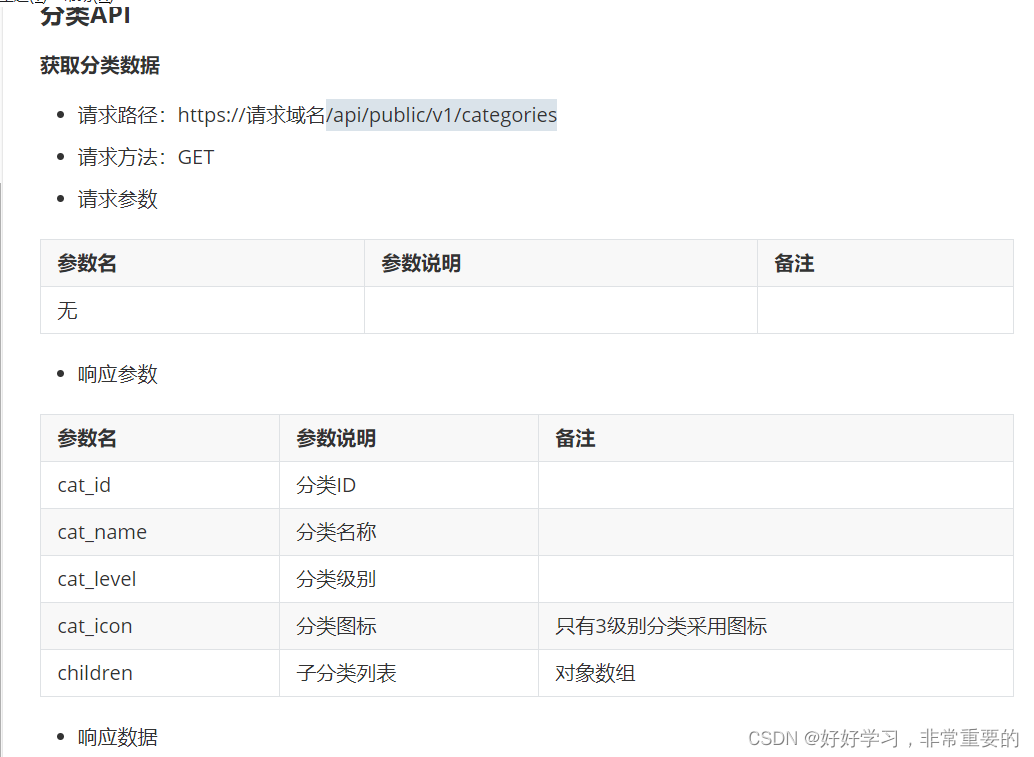Day12-获取并渲染一级分类的列表数据_商品分类一级分类渲染-CSDN博客