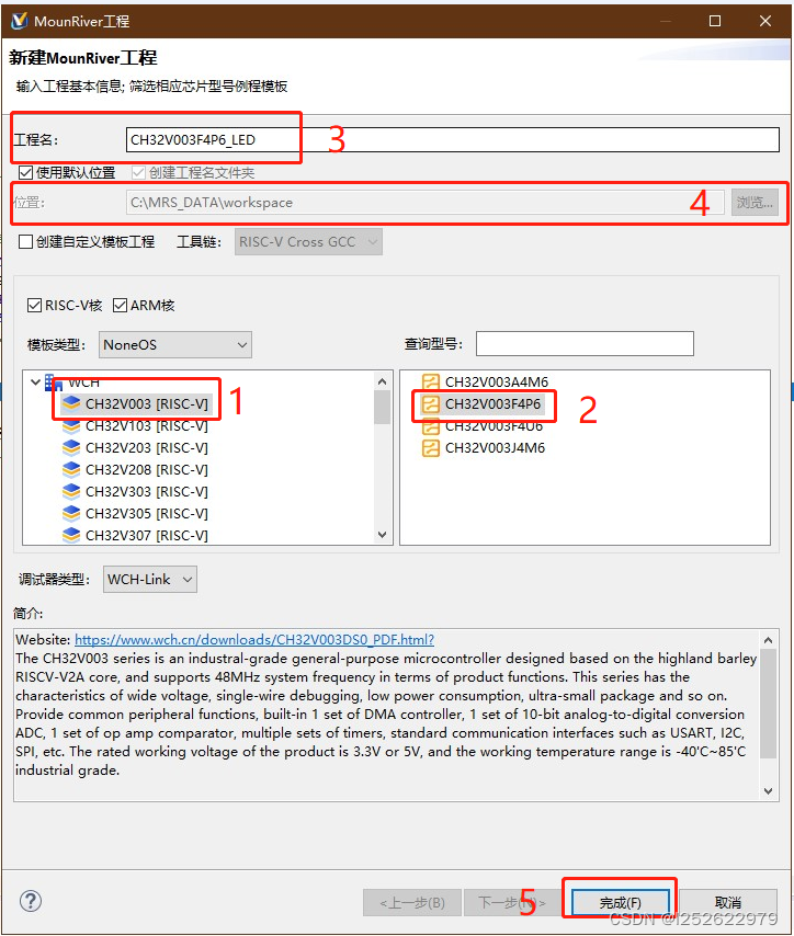 ch32V003 学习一 点亮LED_ch32v003f4p6 pdf-CSDN博客