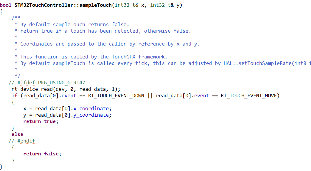 ART-PI GT1151 touchgfx - Programmer Sought