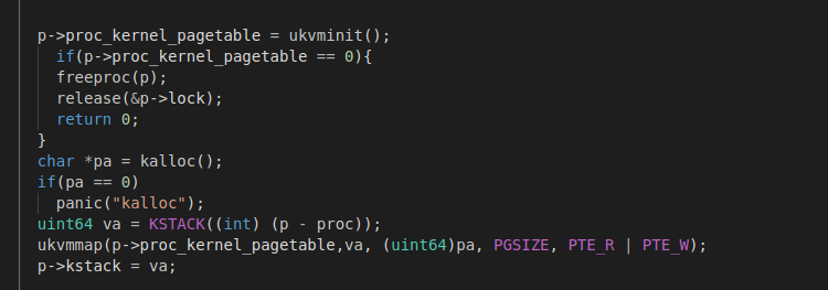 操作系统MIT6.S081：Lab3-＞Page tables_a kernel page table per process-CSDN博客