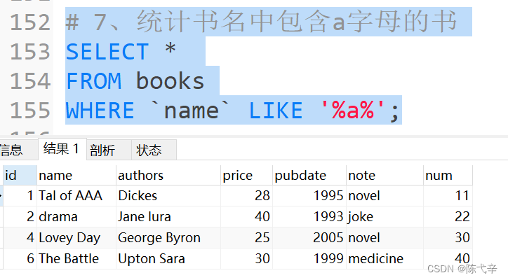 Mysql 数据增删改查综合案例sql查询图书的库存信息结果按库存数量降序排列 Csdn博客