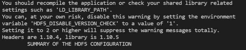 HDF5 header version与HDF5 library不匹配问题的解决_anaconda 安装hdf5storage-CSDN博客