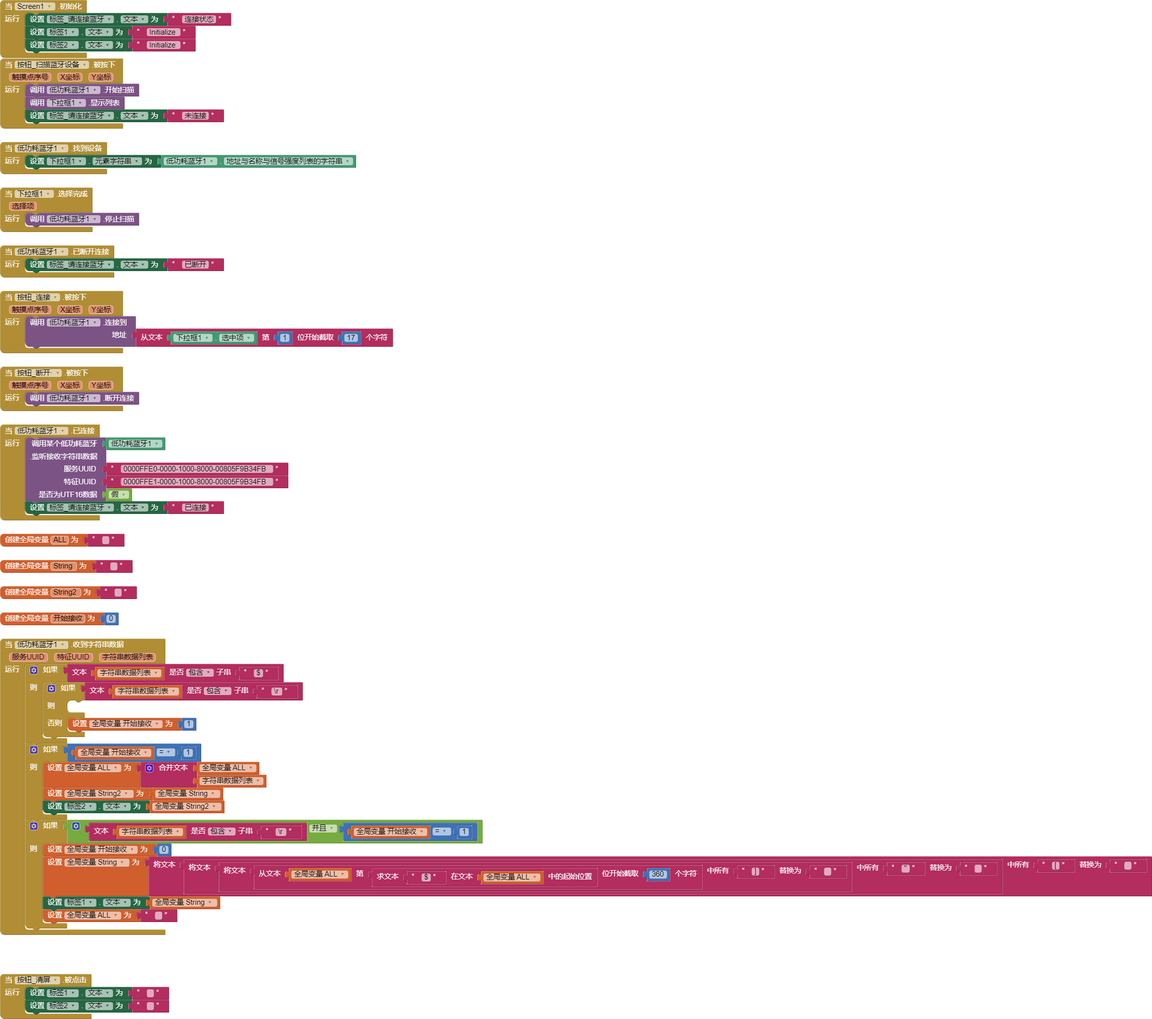 App Inventor2 BLE 蓝牙接收并显示_appinventor蓝牙列表怎刷新-CSDN博客