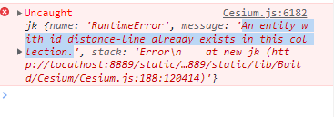 Cesium 报错：‘An entity with id distance-line already exists in this collection._an entity with id ...