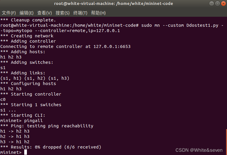 SDN实验：使用mininet和RYU实现DDoS攻击与防御模拟_sflow工具 ryu控制器-CSDN博客