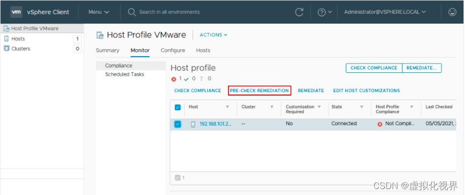 VMware中创建和设置主机配置文件--Host profiles_vsphere host profile-CSDN博客