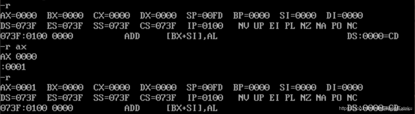 关于DosBox debug的一些指令_dosbox的debug指令-CSDN博客