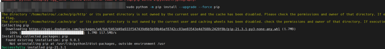 安装软件时出现command “python Setup Py Egg Info“ Failed With Error Code 1 In Tmp的解决方案 File Setup Py