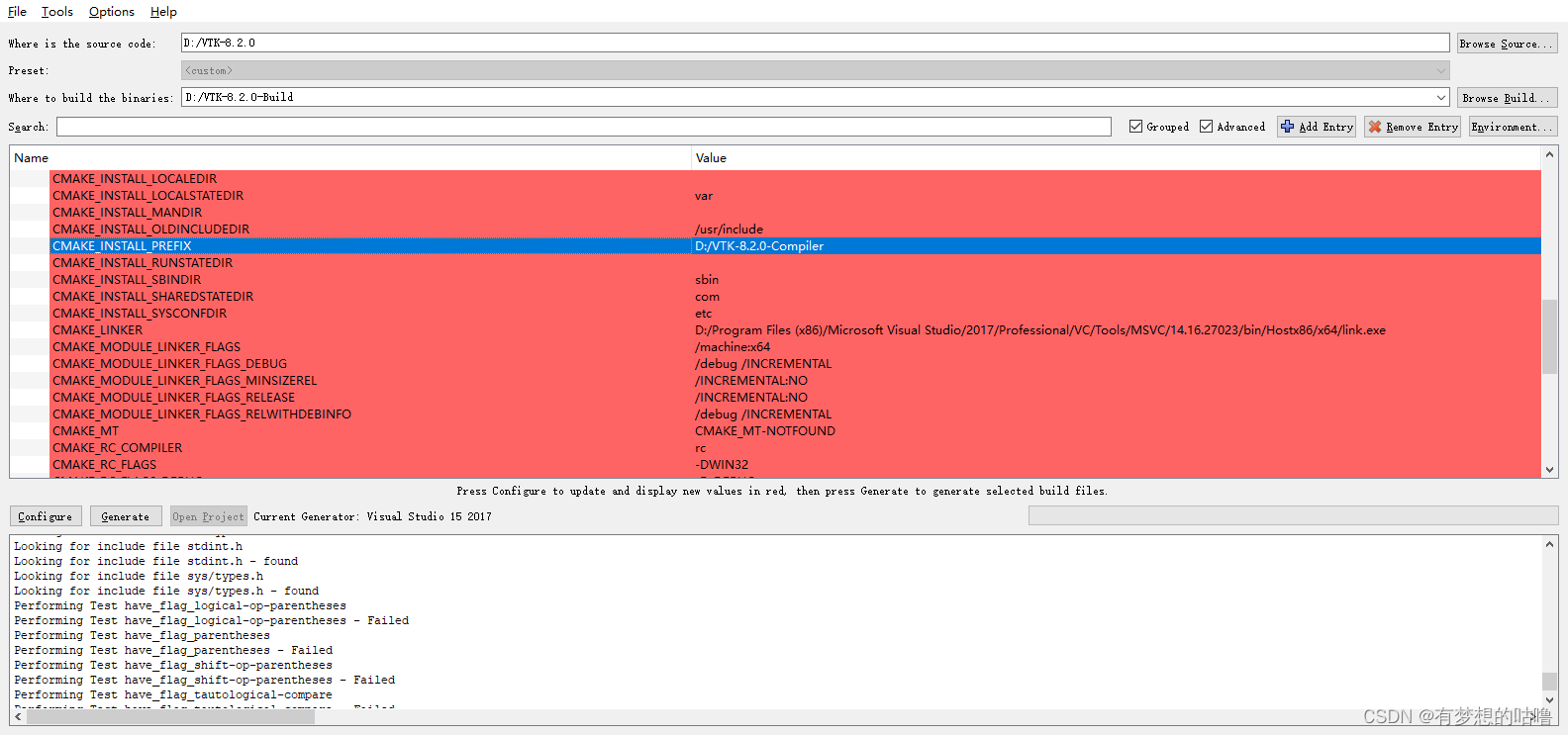 VTK8.2.0的配置过程-CSDN博客