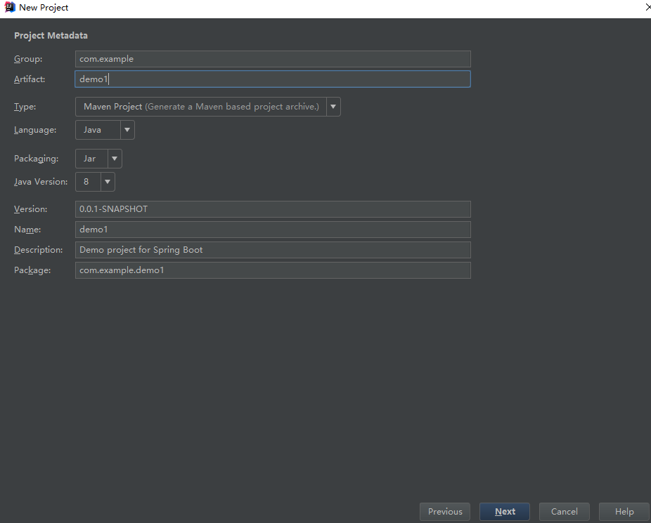 IDEA使用Spring Initializr创建SpringBoot项目_使用spring initializr方式构建spring boot项目默认以————方式打包-CSDN博客