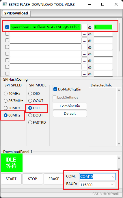【ESP32-3248S035】通过espressif工具烧录程序_esp32烧录工具-CSDN博客