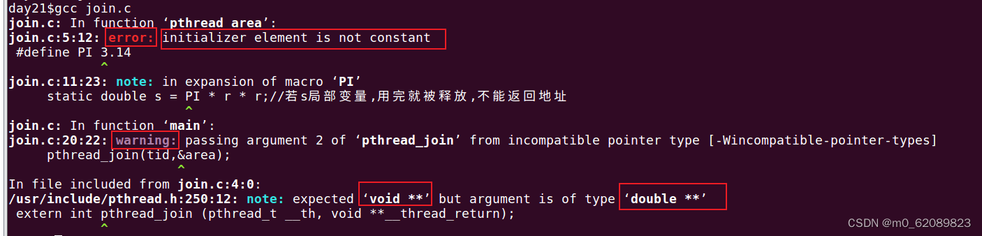 Unix C学习笔记21 线程的基本概念，POSIX线程，汇合线程，分离线程，线程ID，并发冲突_21线程-CSDN博客