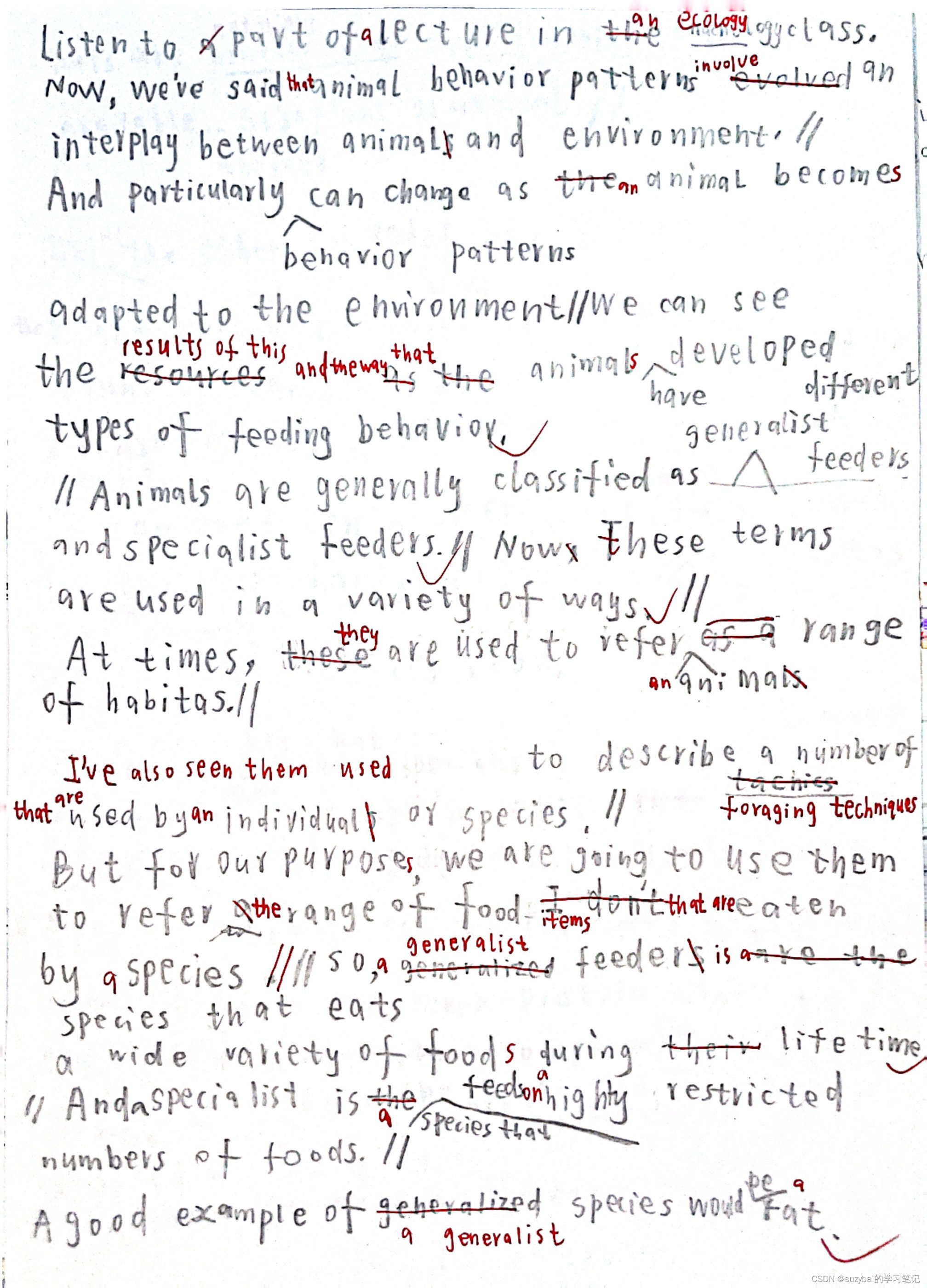 [230529] 托福听力真题｜TPO67 13/30｜Lecture1 Ecology:Animal Behavior Patterns｜3 ...