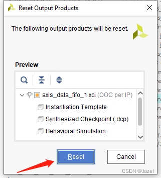 使用Xilinx Vivado重新设置IP参数时出错_generate of output products did not run again as a-CSDN博客