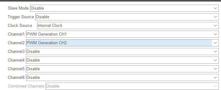 STM32CUBEMX配置教程（五）高级定时器输出两路PWM波_编写一个程序,要求每1秒钟输出两路频率为100khz的pwm信号,pwm信号持续时间5毫秒且-CSDN博客