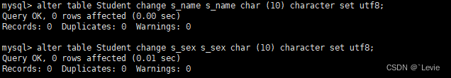 ERROR 1366 (HY000): Incorrect string value: ‘\xE8\xB5\xB5 \xE9\x9B...‘ for column ‘s_name‘ at ...