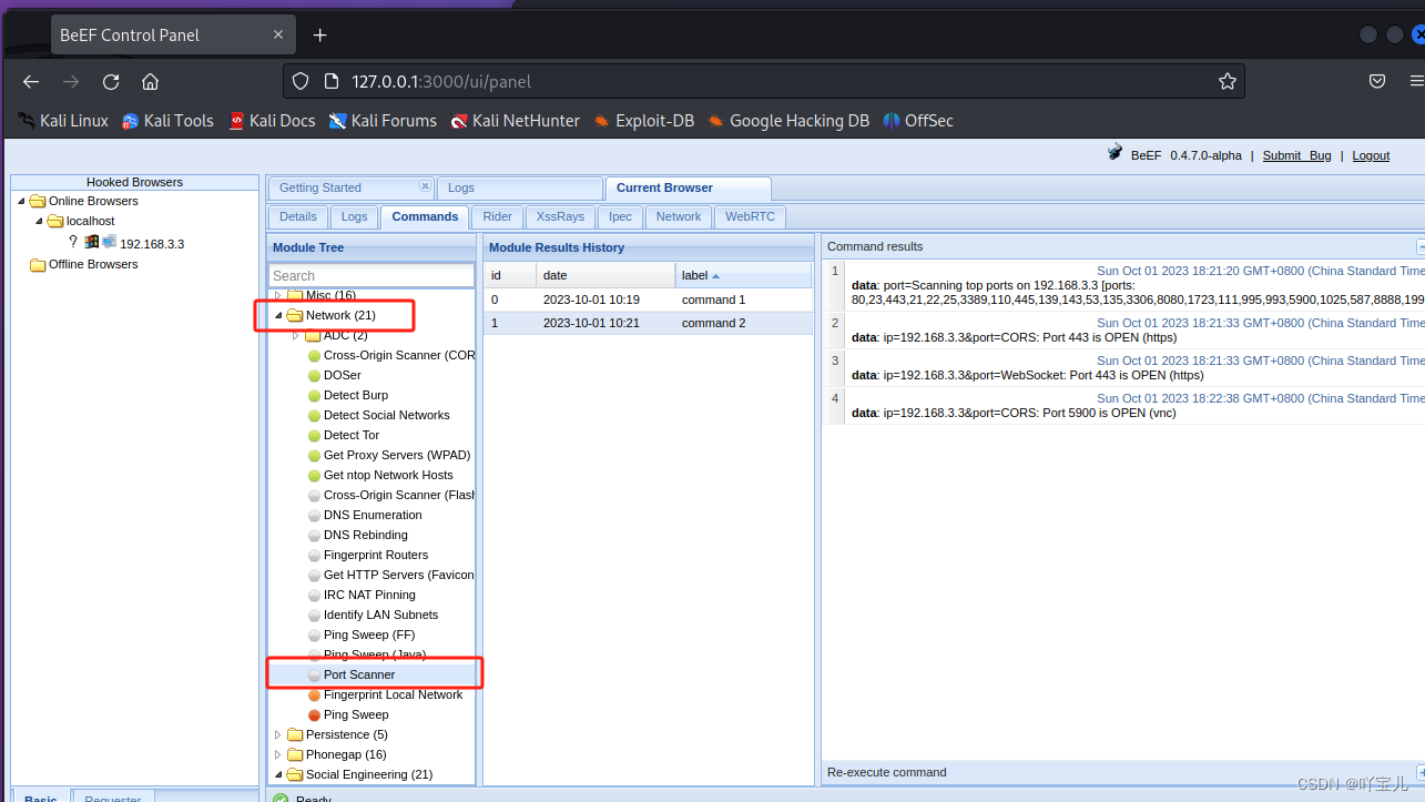 Beef-Xss 浏览器攻击框架的使用_docker安装beef-xss-CSDN博客