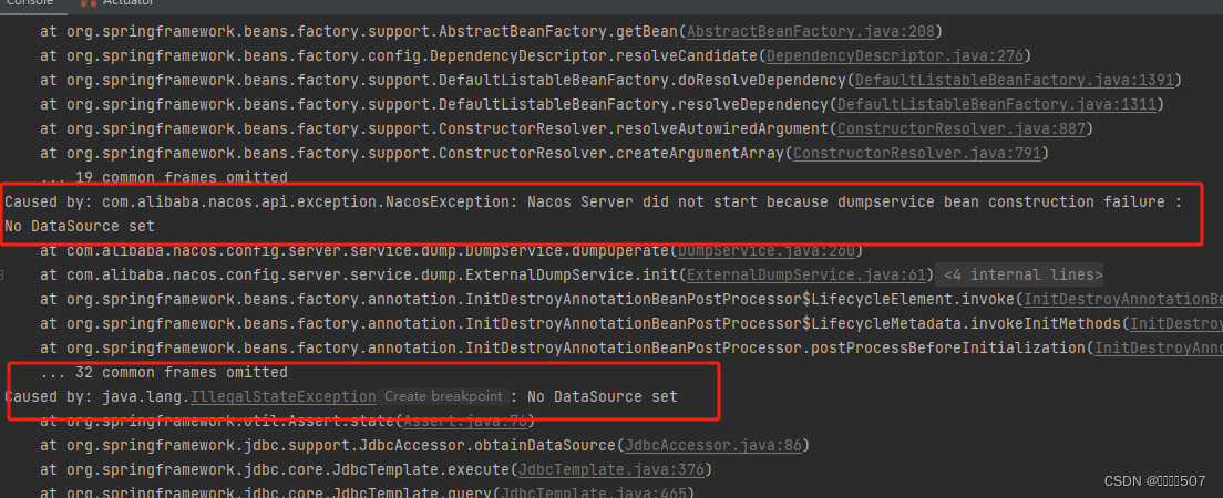 jeecg-boot使用nacos启动报No DataSource set_jeecgboot no datasource set-CSDN博客