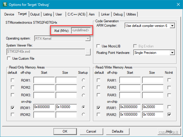 RTOS踩坑记——KEIL Xtal undefined-CSDN博客
