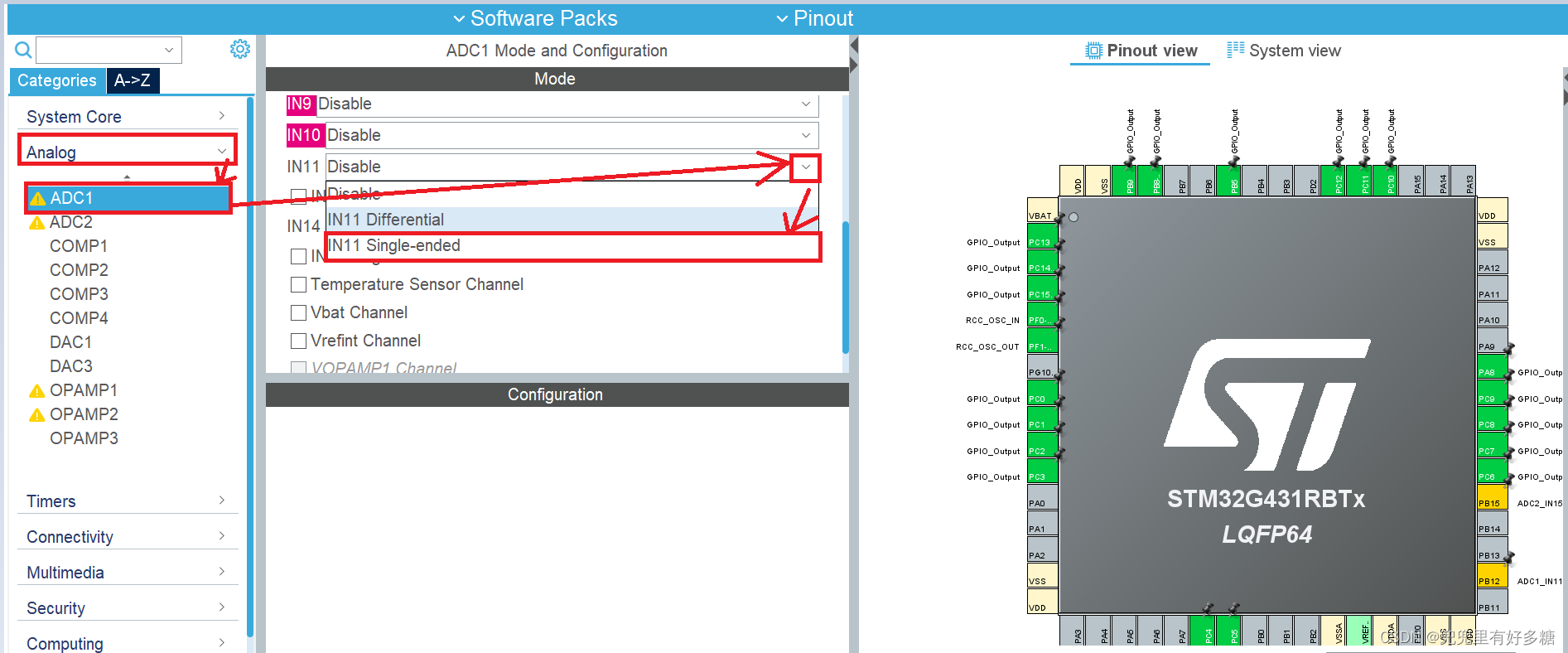 【蓝桥杯】【嵌入式组别】第六节:stm32G4的ADC模数转换器编程_stm32g4 adc-CSDN博客