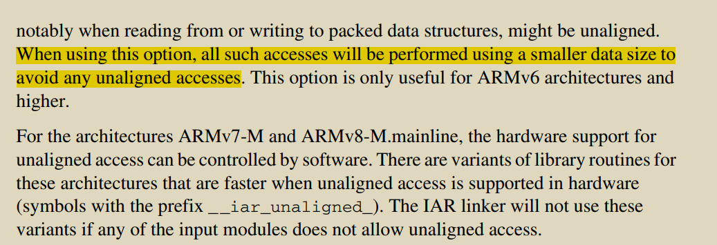 方法：IAR+ARM cortex A7出现非对齐异常（Alignment Fault）的解决办法_iar cfsr unaligned-CSDN博客