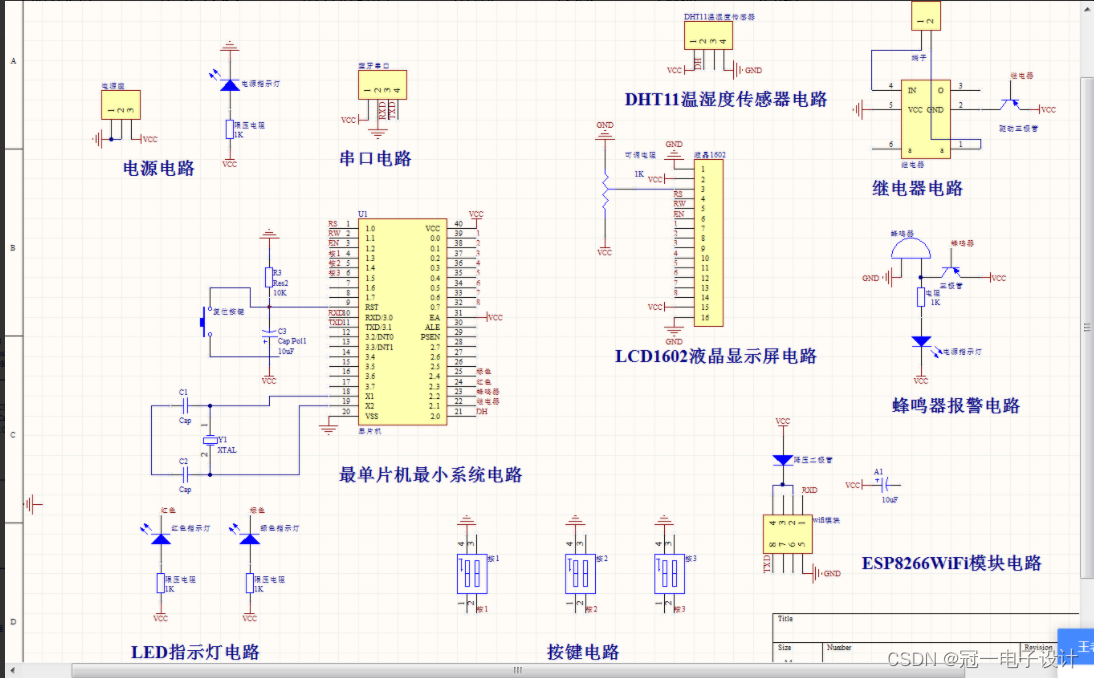 48、基于51单片机的wifi控制温湿度继电器开关系统设计_基于wifi的单片机计数系统电路图-CSDN博客