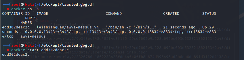 kali下通过docker安装awvs和nusses_kakingone awvs docker启动-CSDN博客