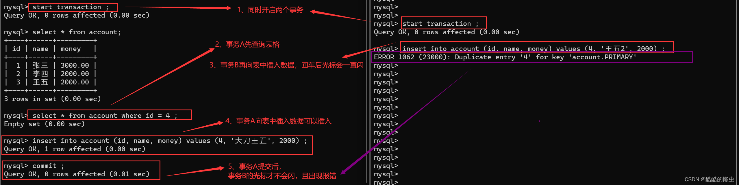 Mysql— 基础语法大全及操作演示！！！（事务）mysql基础语法 Csdn博客