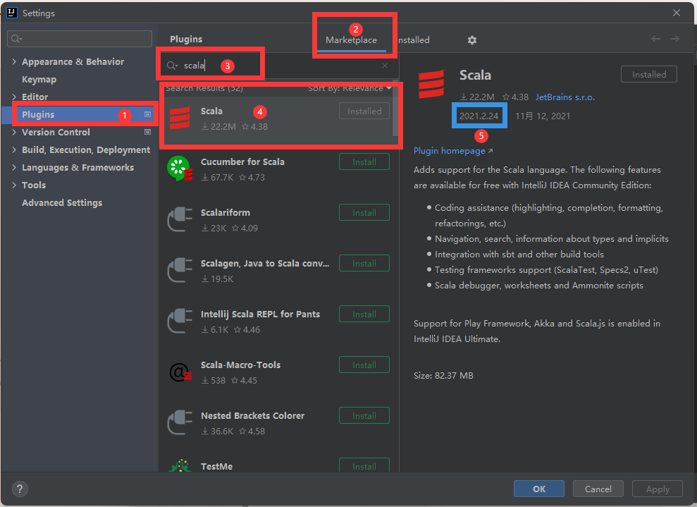 IDEA安装Scala对应版本应如何选择-图解_idea安装指定版本的scala-CSDN博客