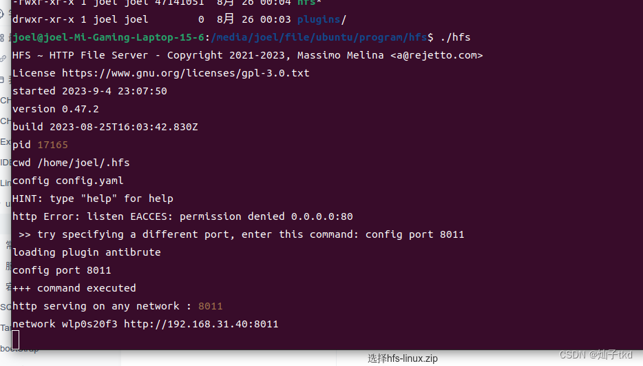 ubuntu安装HFS实现局域网文件传输_ubuntu hfs-CSDN博客