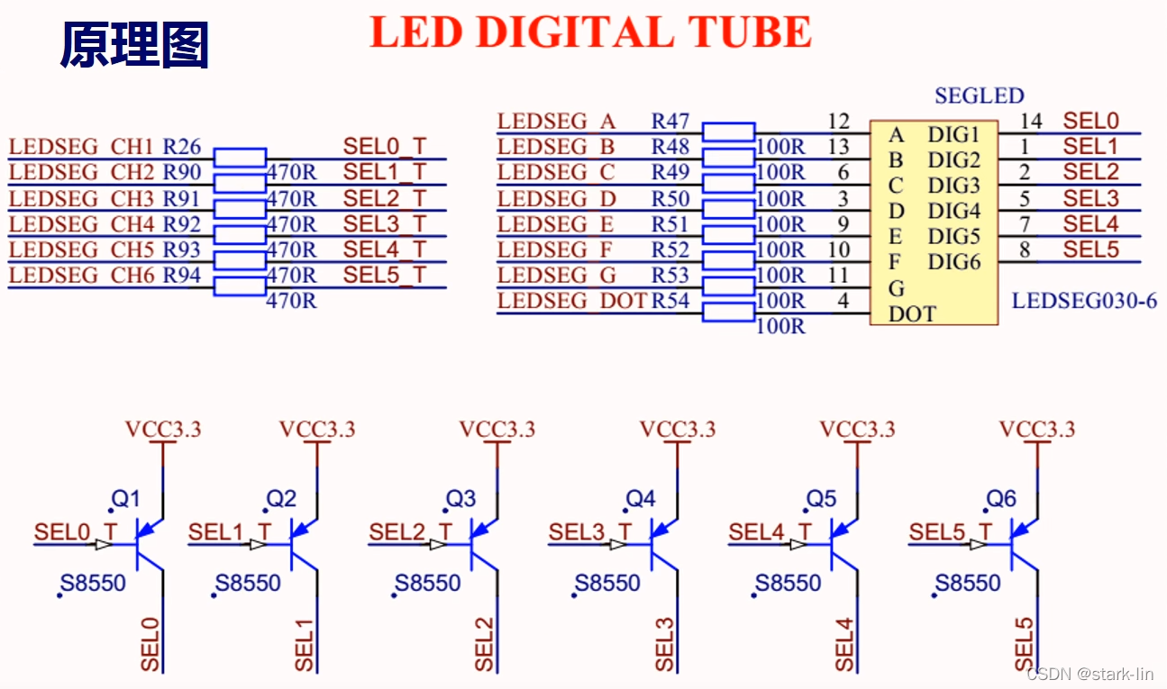 数码管动态显示数码管动态显示原理图 Csdn博客