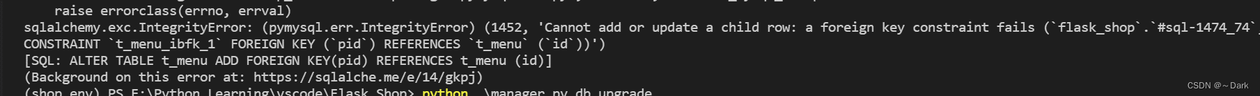 Sqlalchemy MySQL Cannot Add Or Update A Child Row A Foreign Key 