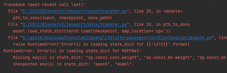 Missing key(s) in state_dict | unexpected_keys | 模型加载 [torch.load] 报错【解决方案】 - 代码先锋网