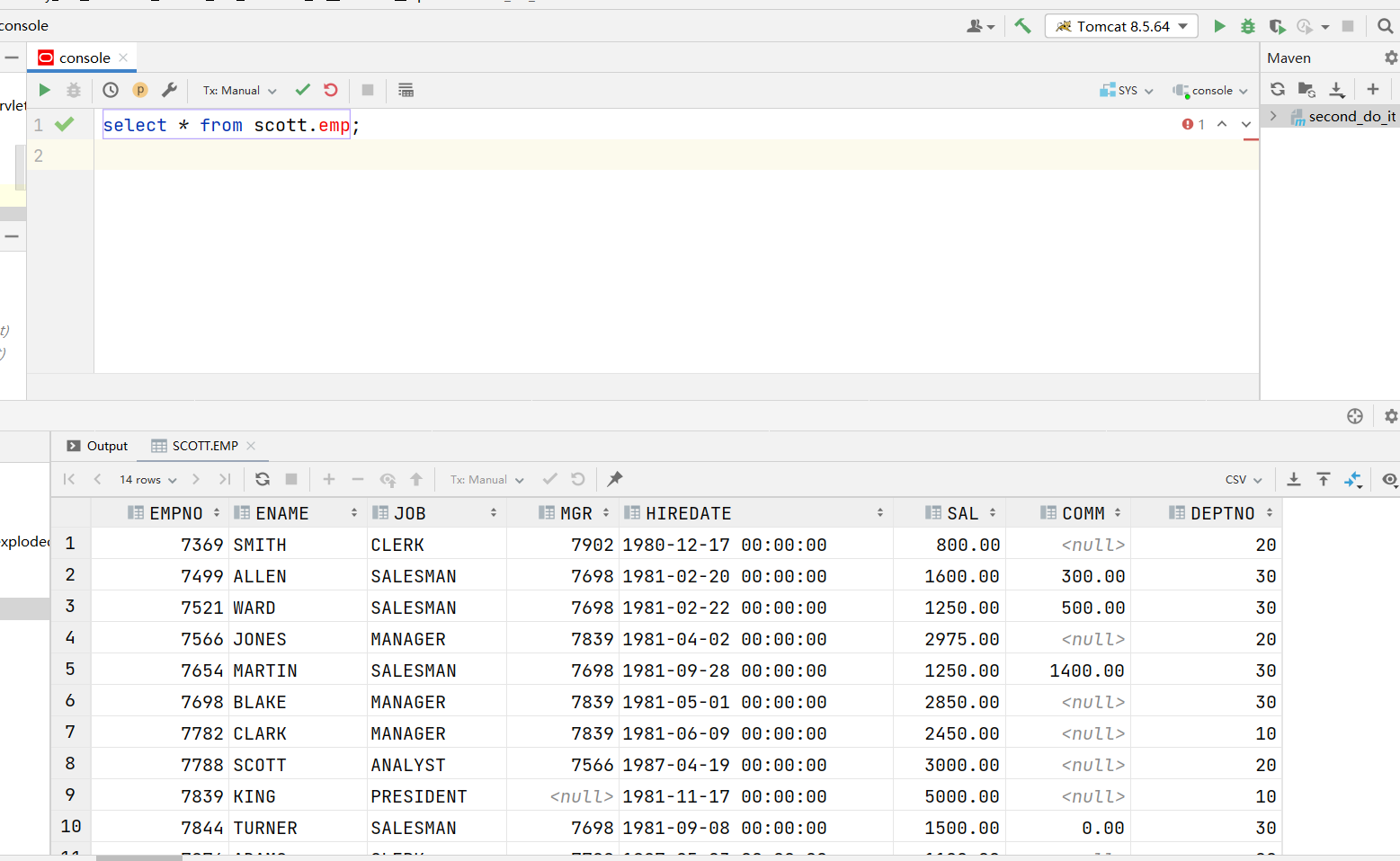 使用IDEA，通过jsp页面获取数据并调用存储过程对Oracle数据库进行操作，再将查询结果回显到jsp页面(极简版)_idea调用存储过程-CSDN博客