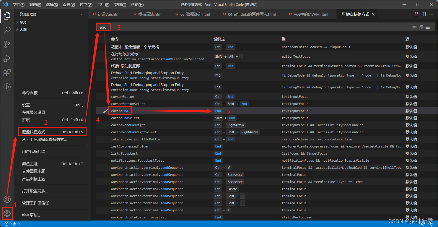 Vs Code光标跳转到该行行尾 Vscode 自动代码后 光标移到行尾 Csdn博客