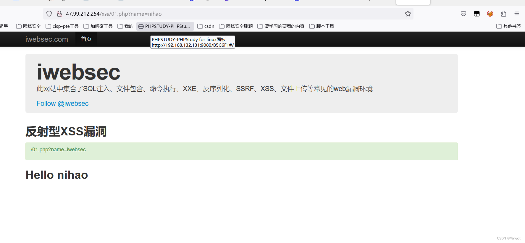 web综合靶场【iwebsec】--XSS漏洞_iwebsec靶场xss-CSDN博客