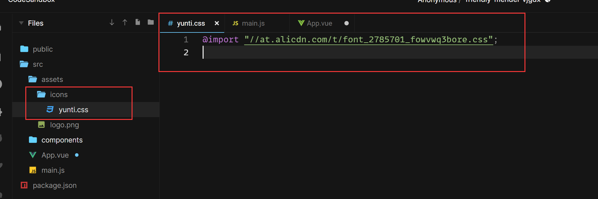 vue中通过在线链接使用iconfont阿里图标库FontClass_vue如何引入font class线上css文件链接-CSDN博客