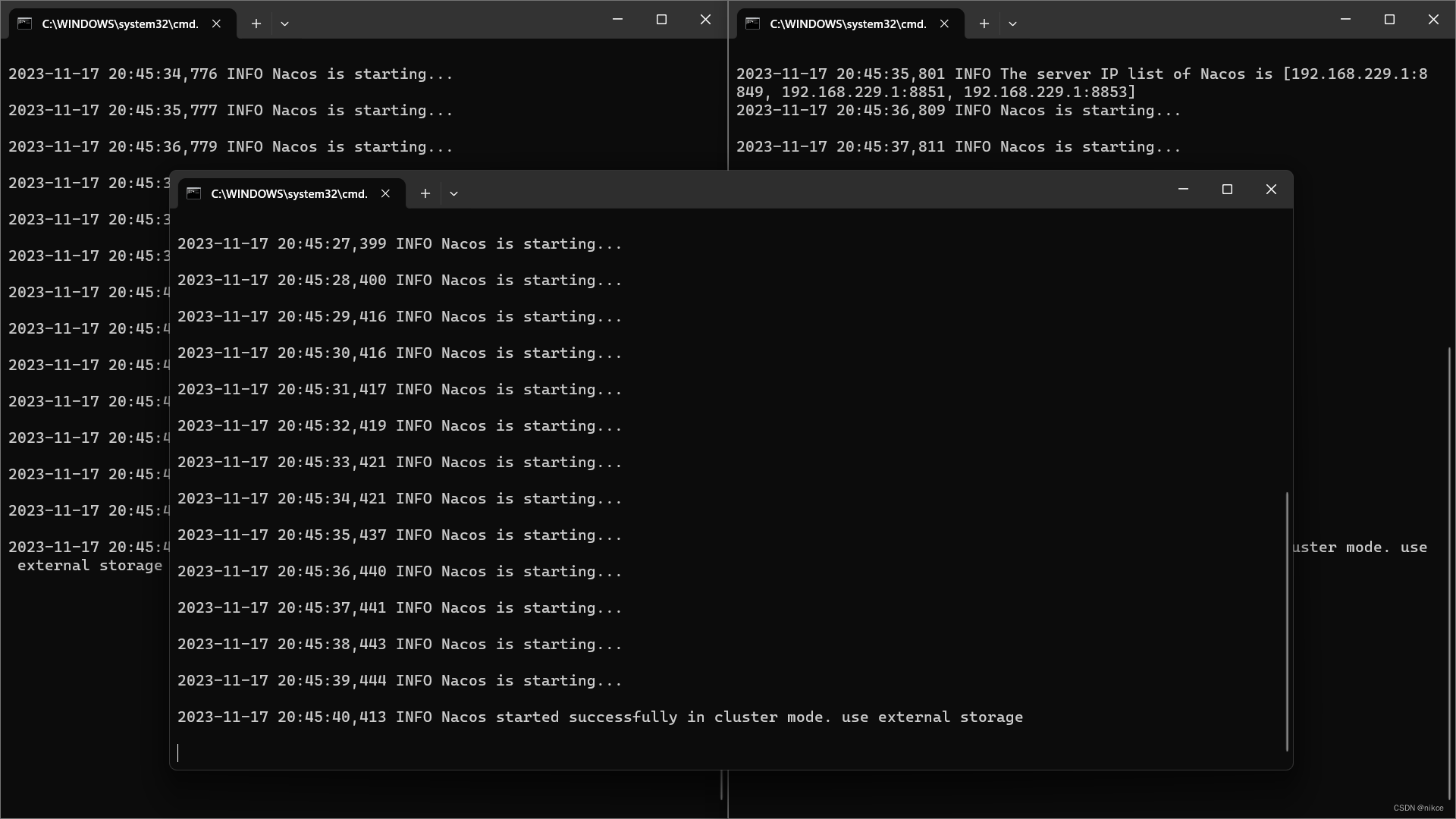 Nacos - 基础（1）- Windows下Nacos的单机以及集群部署_nacos windows部署-CSDN博客
