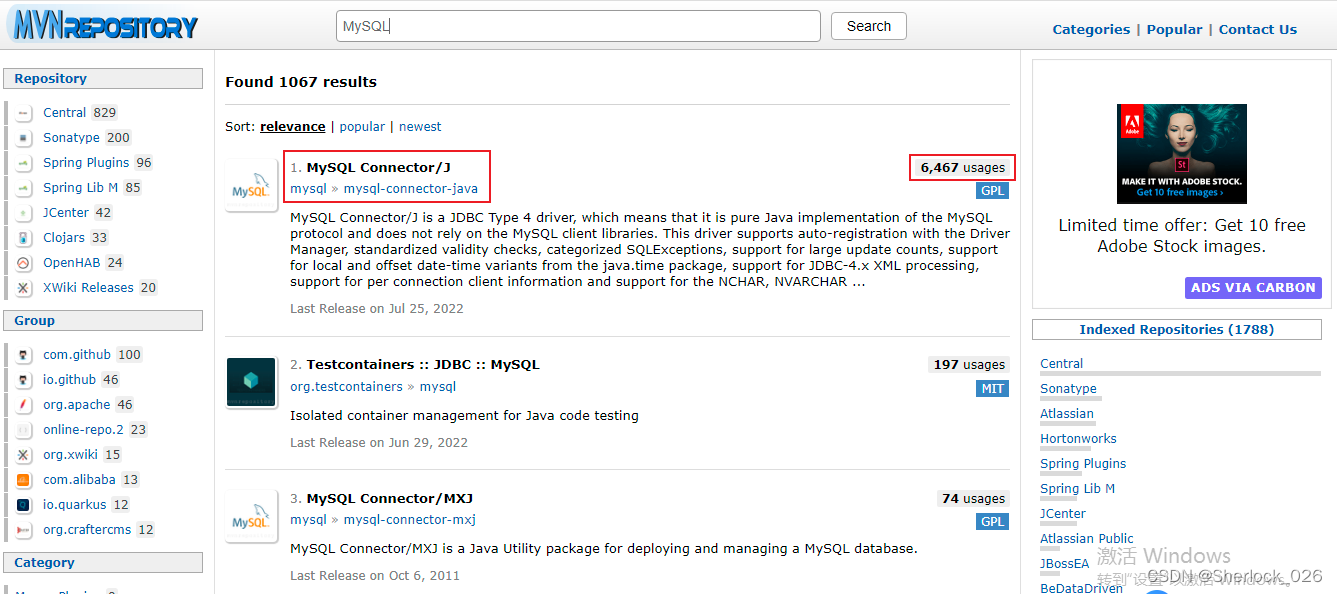 MavenRepository使用：下载jar包和引入jar包坐标_maven 坐标下载-CSDN博客