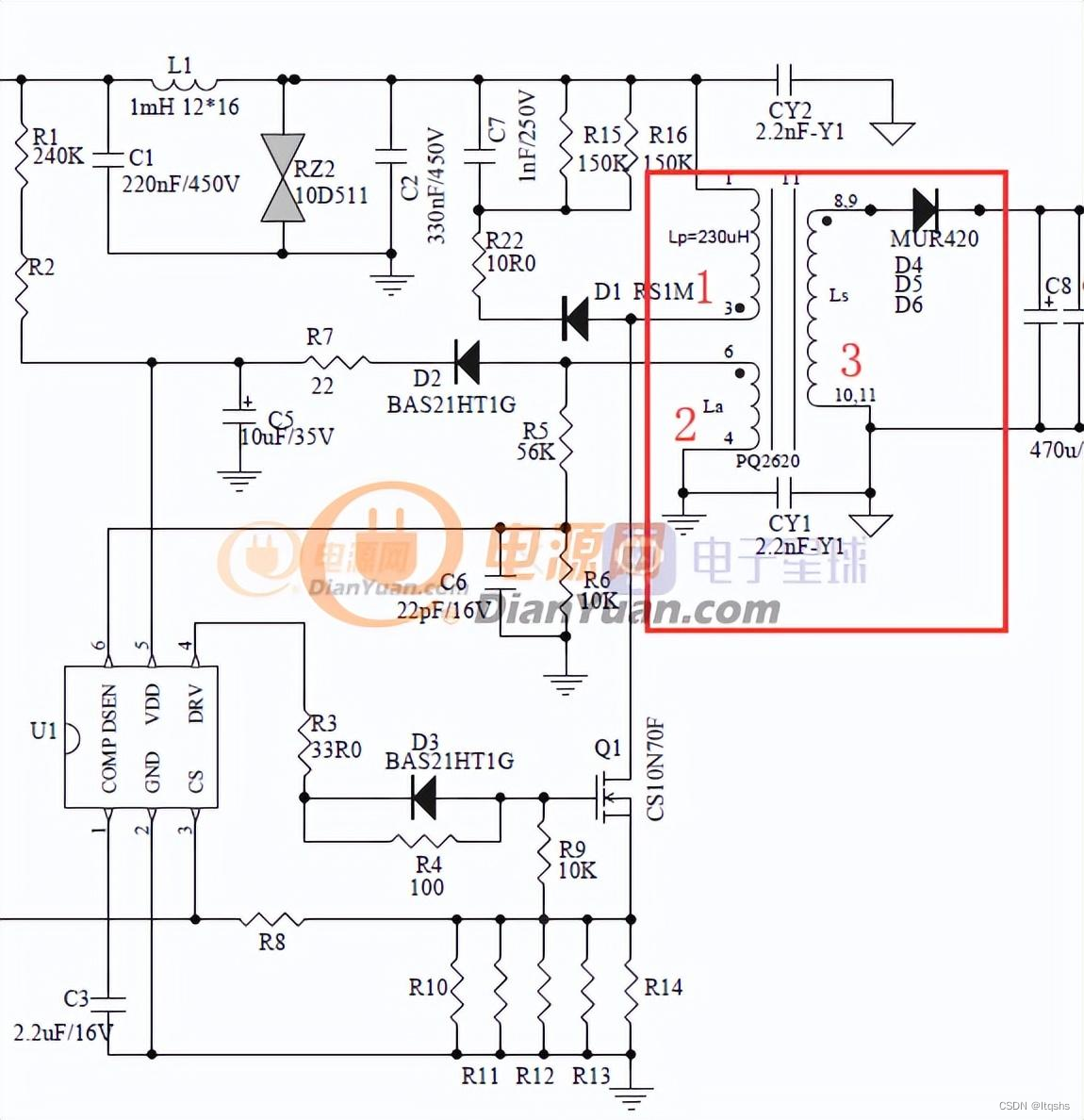 开关电源-反激+单级PFC超低纹波超低THD_单级pfc反激电源设计-CSDN博客